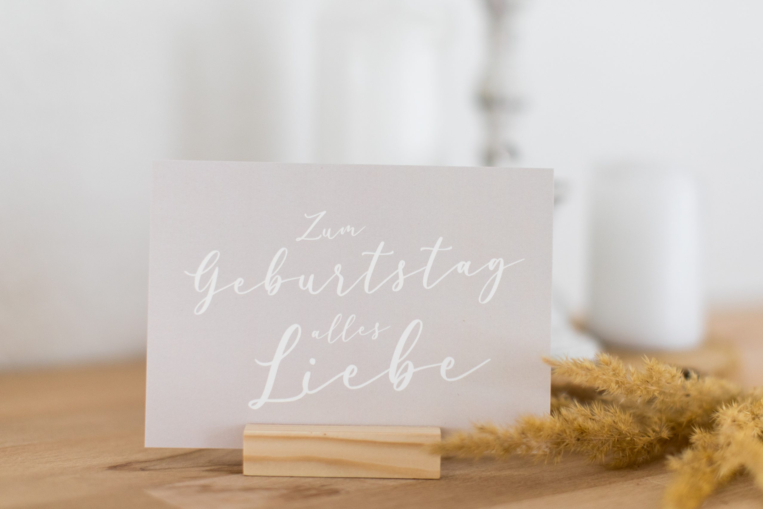 Zum Geburtstag – Postkarte DIN A6 – Photonasa Papeterie